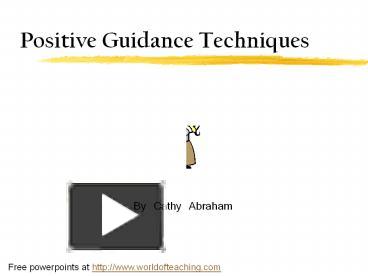 Positive Guidance Techniques presentation | free to download