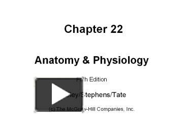 PPT – Anatomy & Physiology PowerPoint presentation | free to view - id ...
