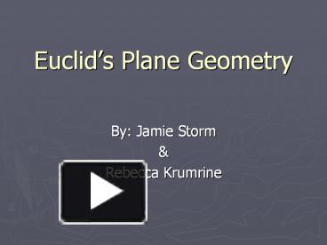 Euclid presentation | free to view