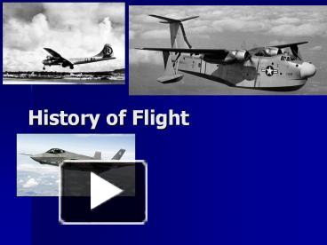 History of Flight presentation | free to download