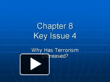 PPT – Chapter 8 Key Issue 4 PowerPoint presentation | free to download - id: 3e260f-YzZlY