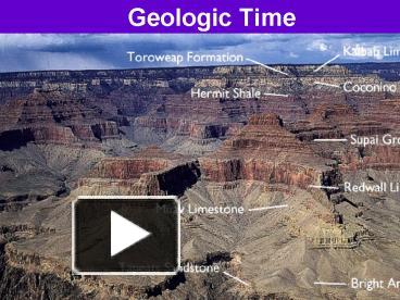 PPT – Geologic Time PowerPoint presentation | free to download - id ...