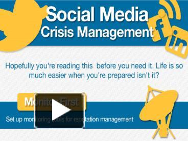 An Infographic on Social Media Crisis Management presentation | free to ...