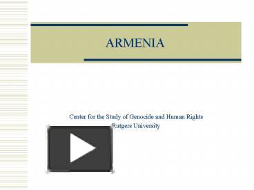 ARMENIA presentation | free to view