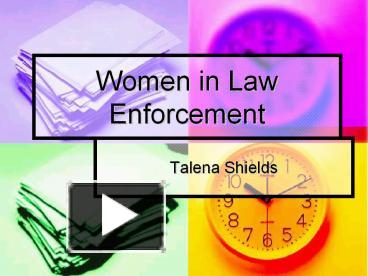 Women in Law Enforcement presentation | free to download