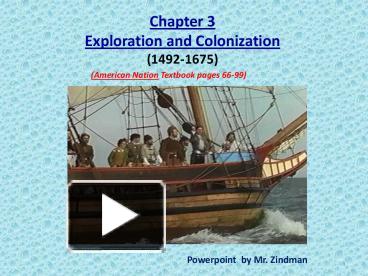Exploration and Colonization presentation | free to view