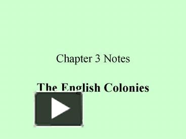 PPT – Chapter 3 Notes PowerPoint presentation | free to download - id ...