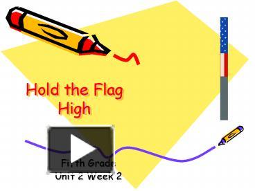 Hold the Flag High presentation | free to view