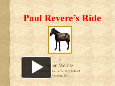 PPT – Paul Revere PowerPoint presentation | free to download - id ...