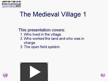 PPT – The Medieval Village 1 PowerPoint presentation | free to download ...