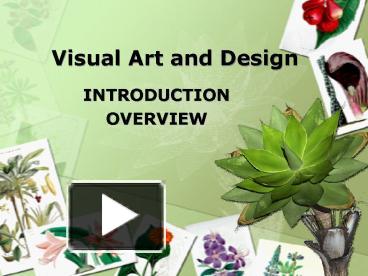 Visual Art and Design presentation | free to view