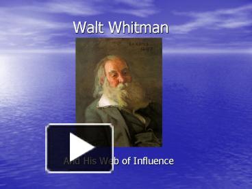 Walt Whitman presentation | free to download
