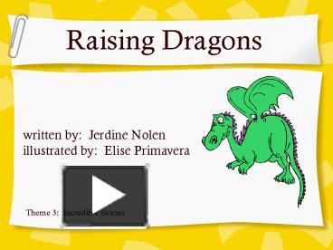 Raising Dragons presentation | free to view