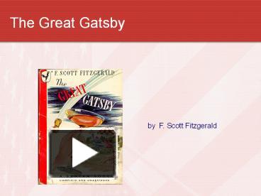 The Great Gatsby presentation | free to download