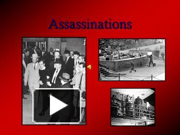 Assassinations presentation | free to view