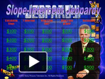 PPT – Math Review Jeopardy PowerPoint presentation | free to view - id ...