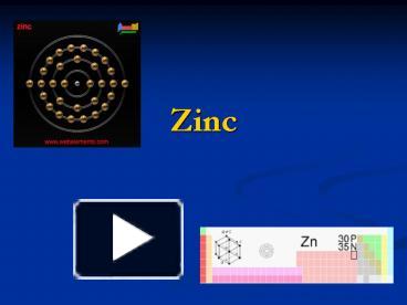 Zinc presentation | free to view