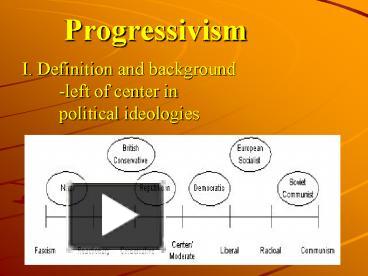 PPT – Progressivism PowerPoint presentation | free to view - id: 40891c ...