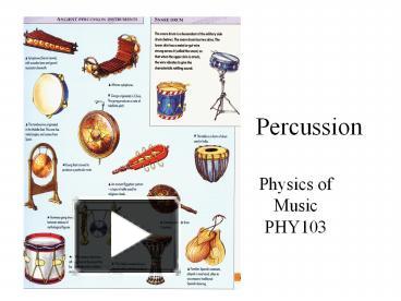 Percussion presentation | free to download