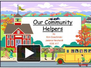 Our Community Helpers presentation | free to view