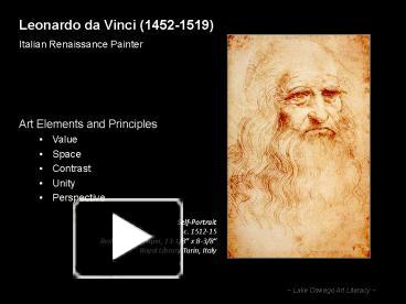 Leonardo da Vinci (1452-1519) presentation | free to view