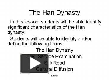 The Han Dynasty presentation | free to download