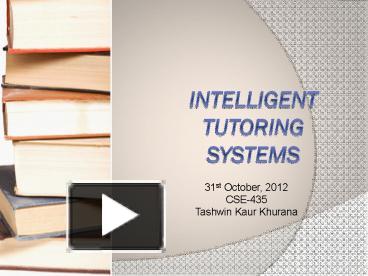 Intelligent Tutoring Systems presentation | free to download