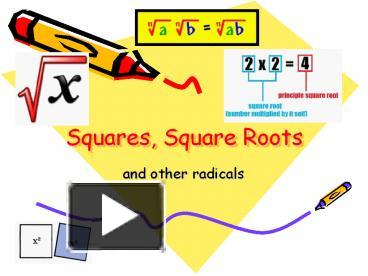 Squares, Square Roots presentation | free to download