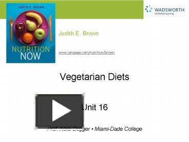 PPT – Vegetarian Diets PowerPoint presentation | free to view - id ...