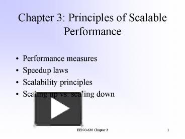 Chapter 3: Principles of Scalable Performance presentation | free to view