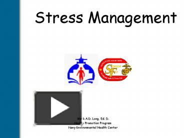PPT – Stress Management PowerPoint presentation | free to download - id ...