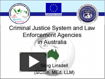 Criminal Justice System and Law Enforcement Agencies in Australia ...