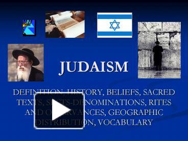 JUDAISM presentation | free to view