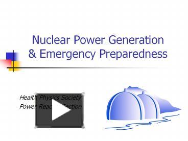 Nuclear Power Generation presentation | free to download