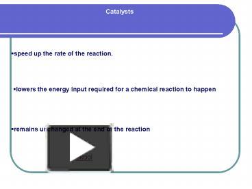 enzymes catalysts presentation | free to download