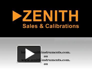 PPT – Zenith Sales & Calibrations Pty Ltd Services PowerPoint presentation | free to download ...