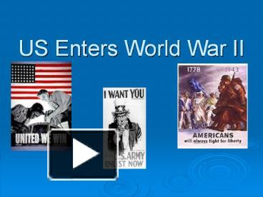 US Enters World War II presentation | free to download