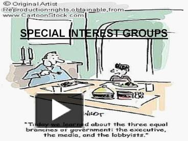 PPT – SPECIAL INTEREST GROUPS PowerPoint presentation | free to view ...