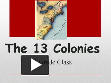 PPT – The 13 Colonies PowerPoint presentation | free to view - id ...