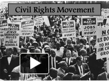 PPT – Civil Rights Movement PowerPoint presentation | free to download ...