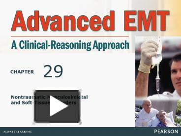 Nontraumatic Musculoskeletal and Soft-Tissue Disorders presentation ...