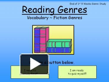 Reading Genres presentation | free to download