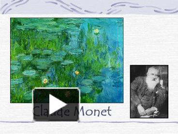 Claude Monet presentation | free to download