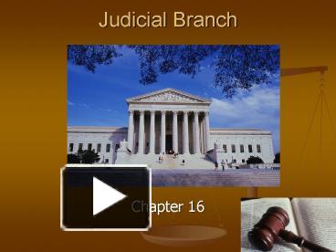 PPT – Judicial Branch PowerPoint presentation | free to view - id ...