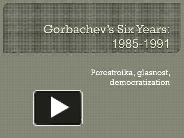 Gorbachev presentation | free to download