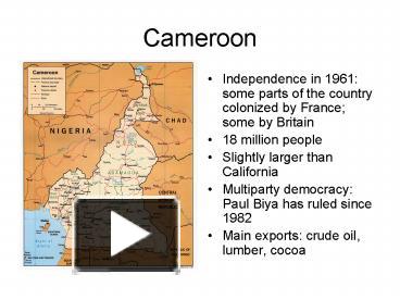 Cameroon presentation | free to view