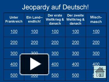 Jeopardy auf Deutsch! presentation | free to view