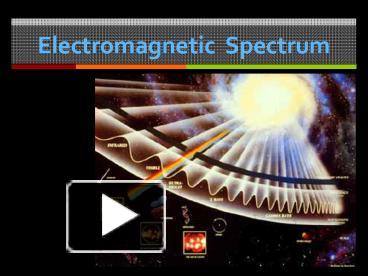 Electromagnetic Spectrum presentation | free to download