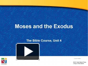 Moses and the Exodus presentation | free to download