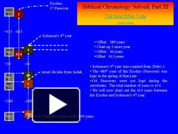 PPT – Biblical Chronology Solved, Part III PowerPoint presentation ...